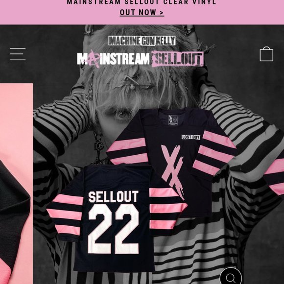 Machine Gun Kelly | Shirts | Machine Gun Kelly Striped Hockey Jersey ...